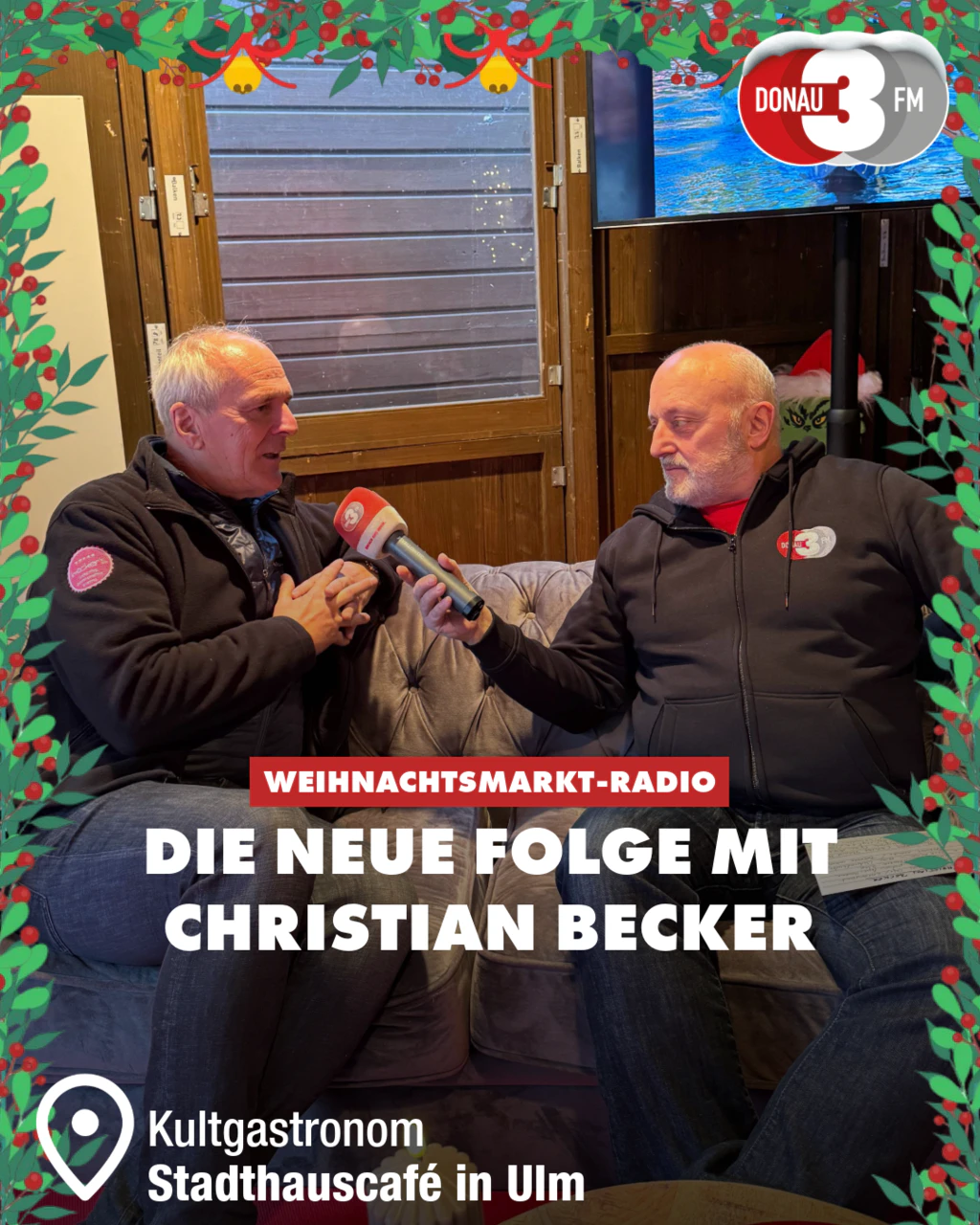 Das DONAU 3 FM Weihnachtsmarkt- Radio mit Kultgastronom Christian ...