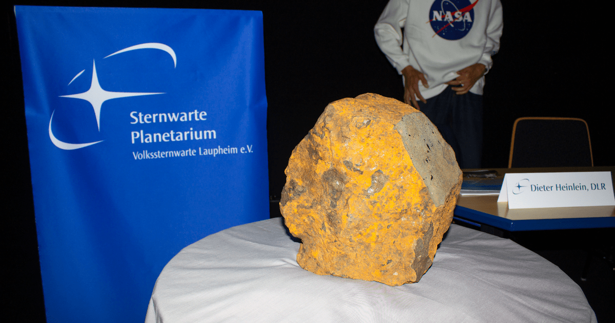 Sensationell: Deutschlands größter Steinmeteorit vorgestellt | DONAU 3 FM